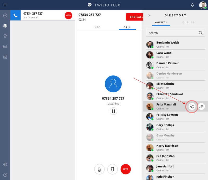 Warm Transfer - End User Guide | Twilio