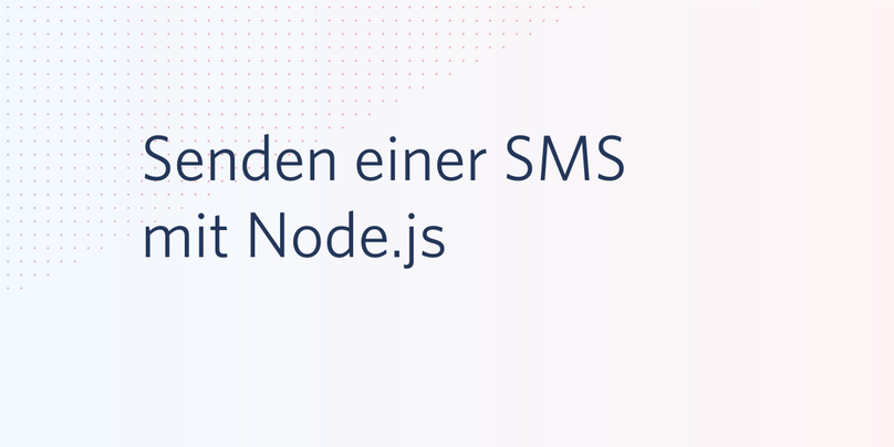 How to Send an SMS with Node.js