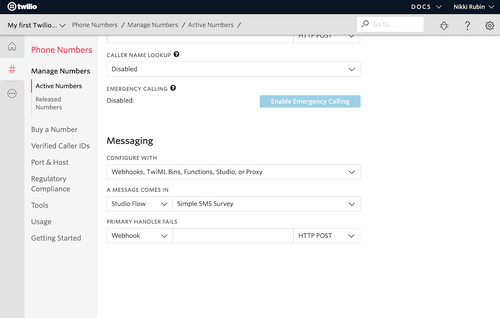 Cree una aplicación sin programar: Encuestas por SMS con Twilio Studio