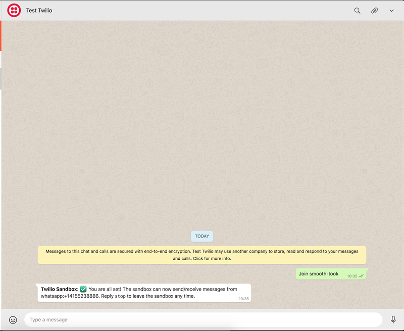 Monitorar o status da mensagem do WhatsApp no Node.js e na API da Twilio para WhatsApp