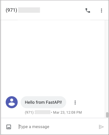 Como enviar SMS no FastAPI com a Twilio