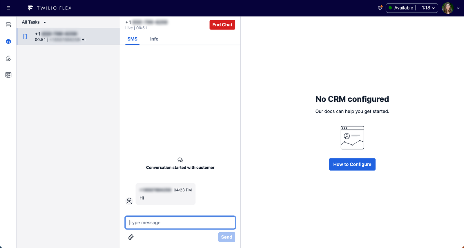 Handle Incoming Voice and SMS Tasks | Twilio