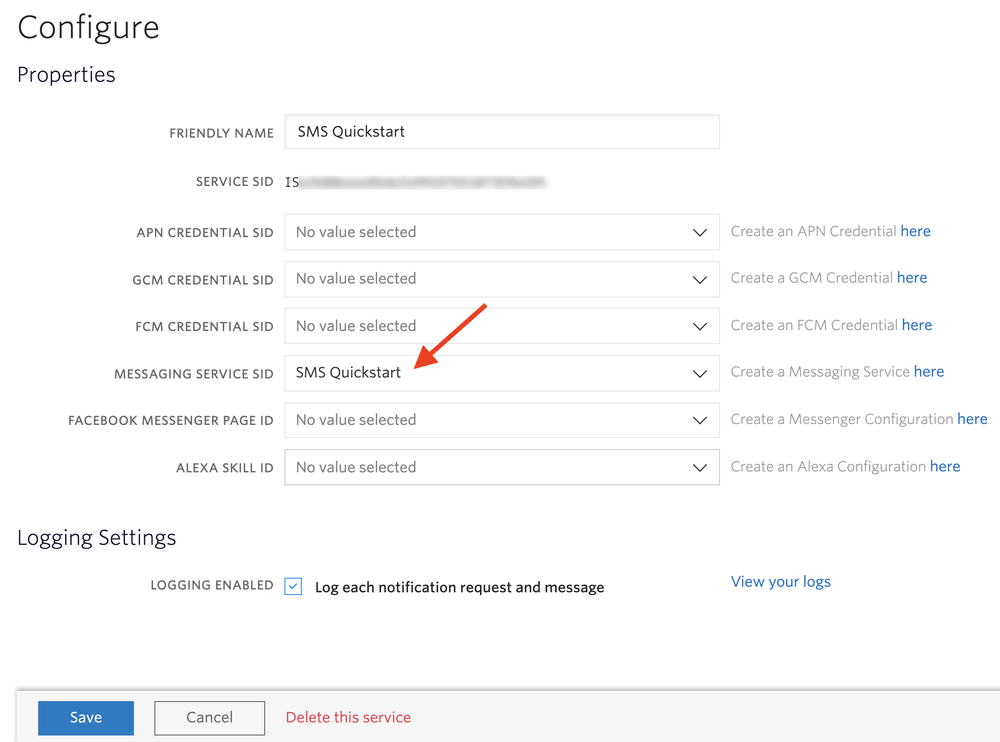 Notify: SMS Notifications Quickstart | Twilio