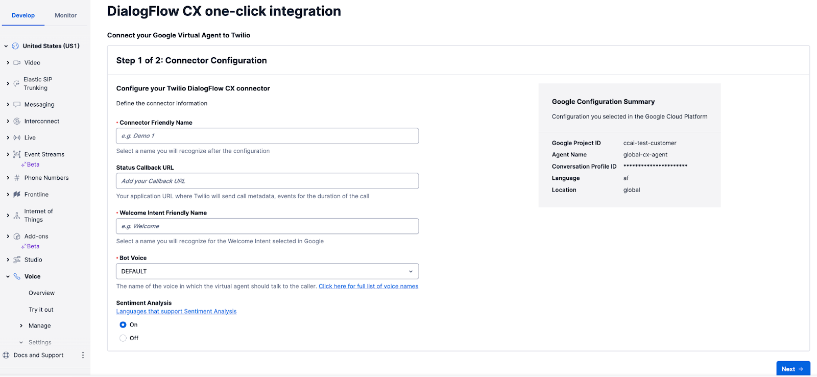 Dialogflow CX Onboarding Guide | Twilio