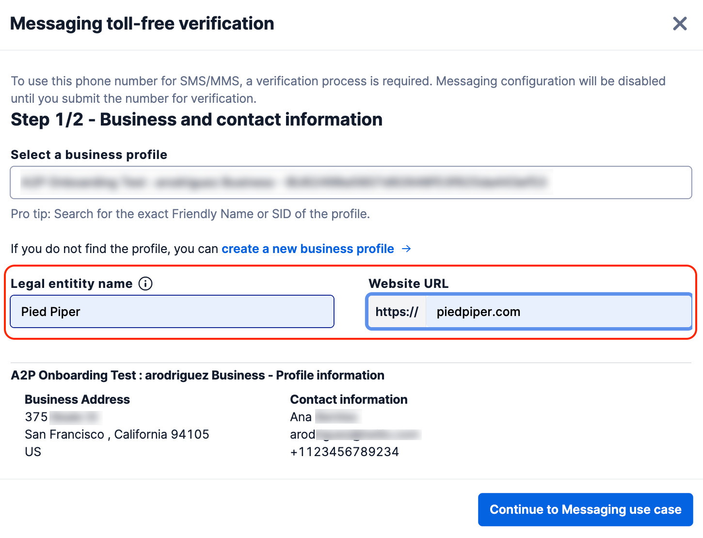 Toll-Free Verification Console Onboarding Guide | Twilio