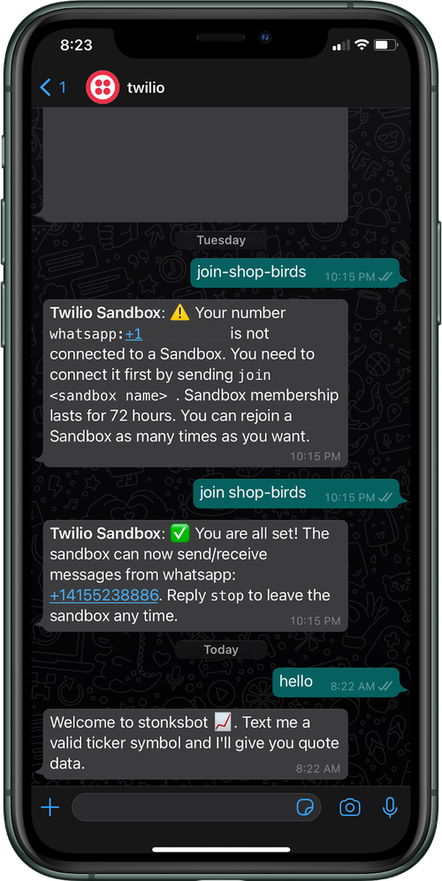 Build a Stock Quote WhatsApp Bot with Java and Twilio