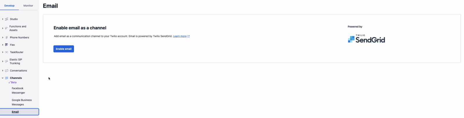 Enable Email in Flex | Twilio