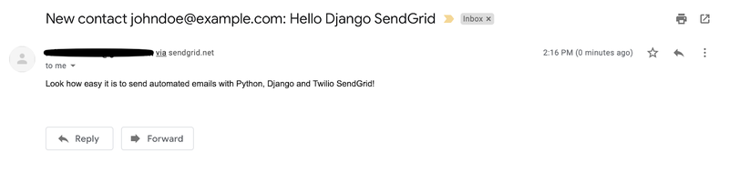 Crie um formulário de contato para um aplicativo Python Django com Twilio SendGrid