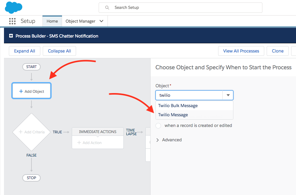 How to Create Chatter Notifications from Inbound Messages | Twilio