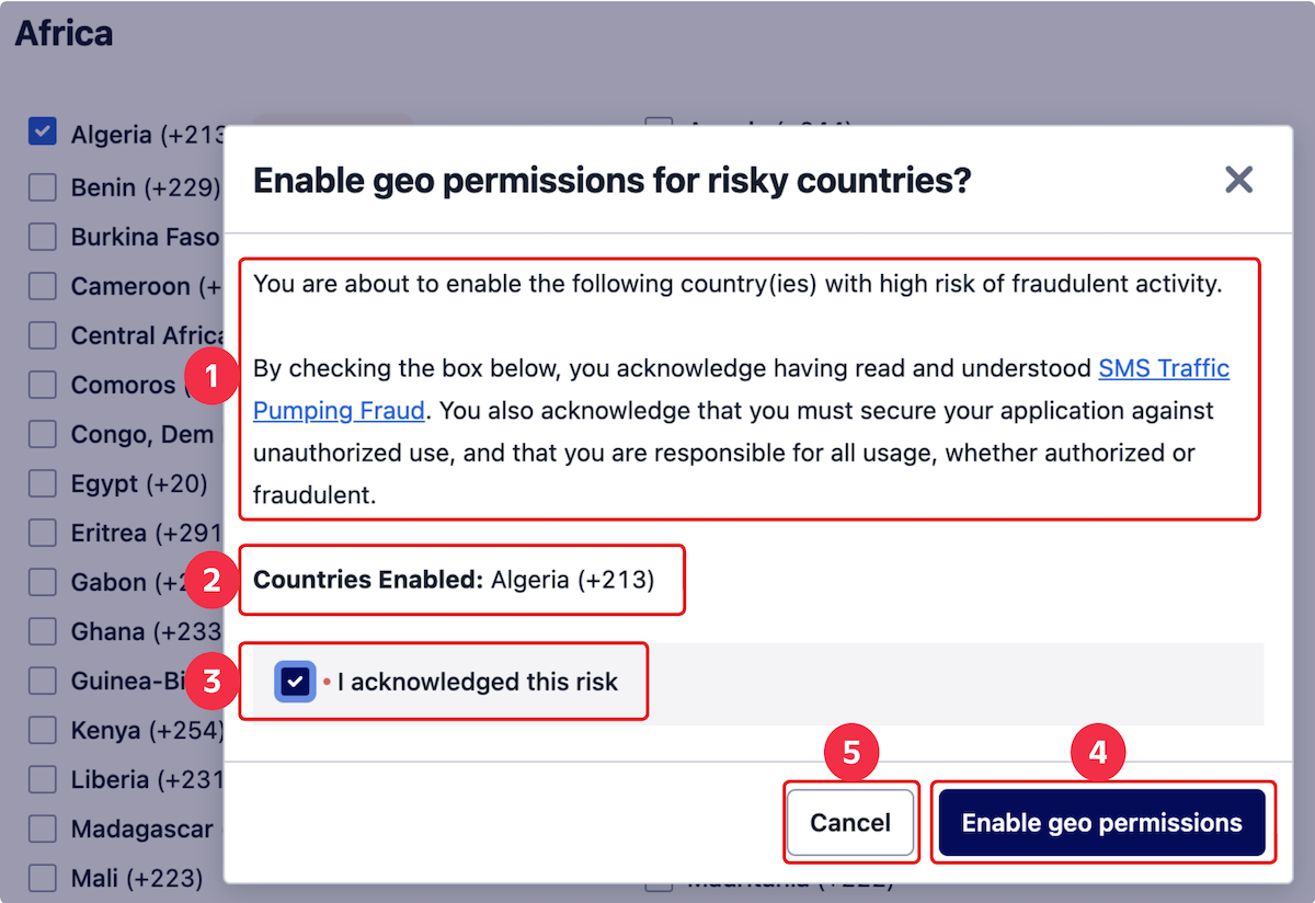 SMS Geo Permissions | Twilio SMS Geo Permissions | Twilio