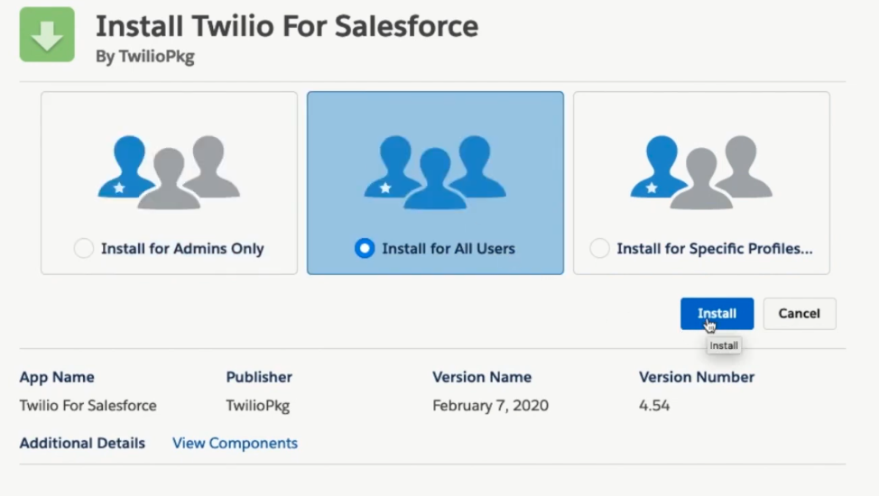 Salesforce Installation and Configuration | Twilio
