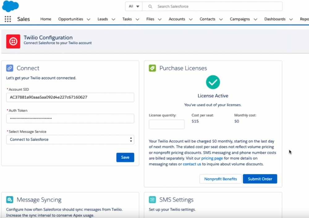 Salesforce Installation and Configuration | Twilio