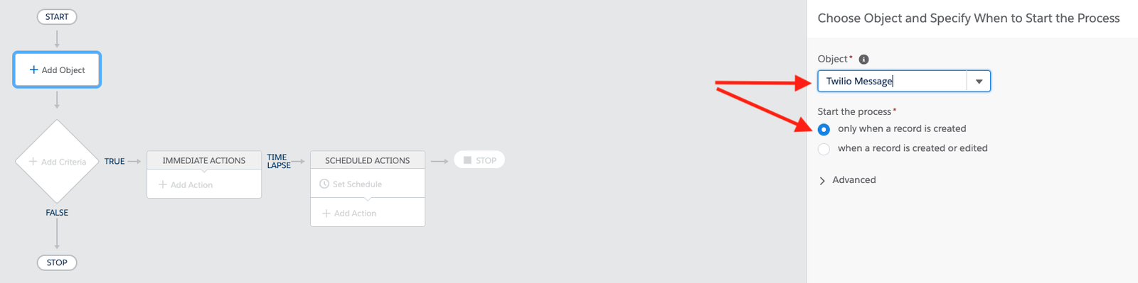 Send SMS Messages from Process Builder and Twilio for Salesforce | Twilio