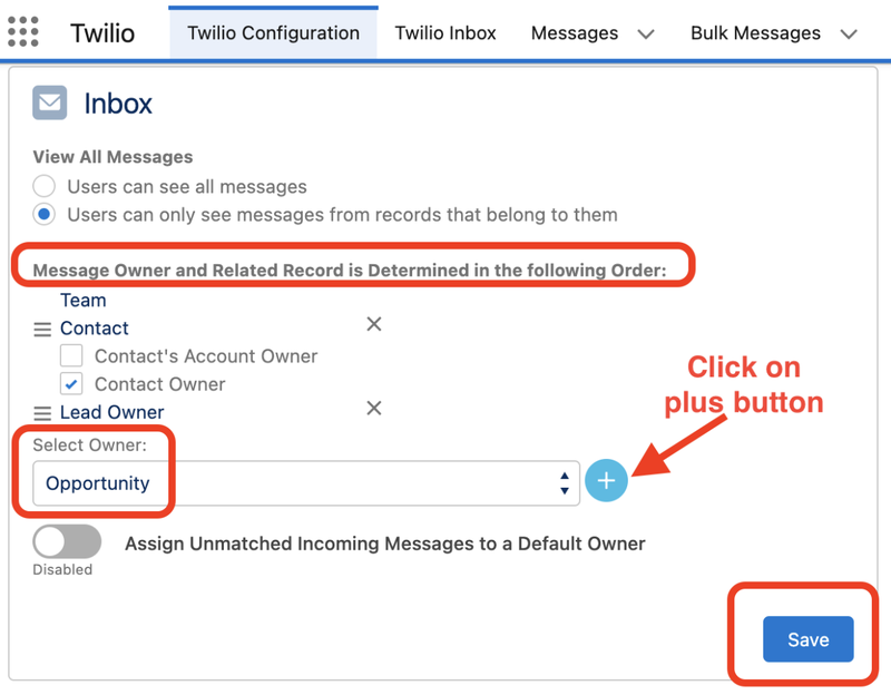 Custom Object Support For 1 1 Messaging Component Twilio