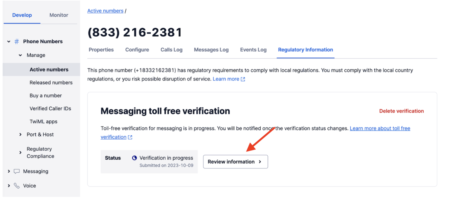 Toll-Free Verification Console Onboarding Guide | Twilio
