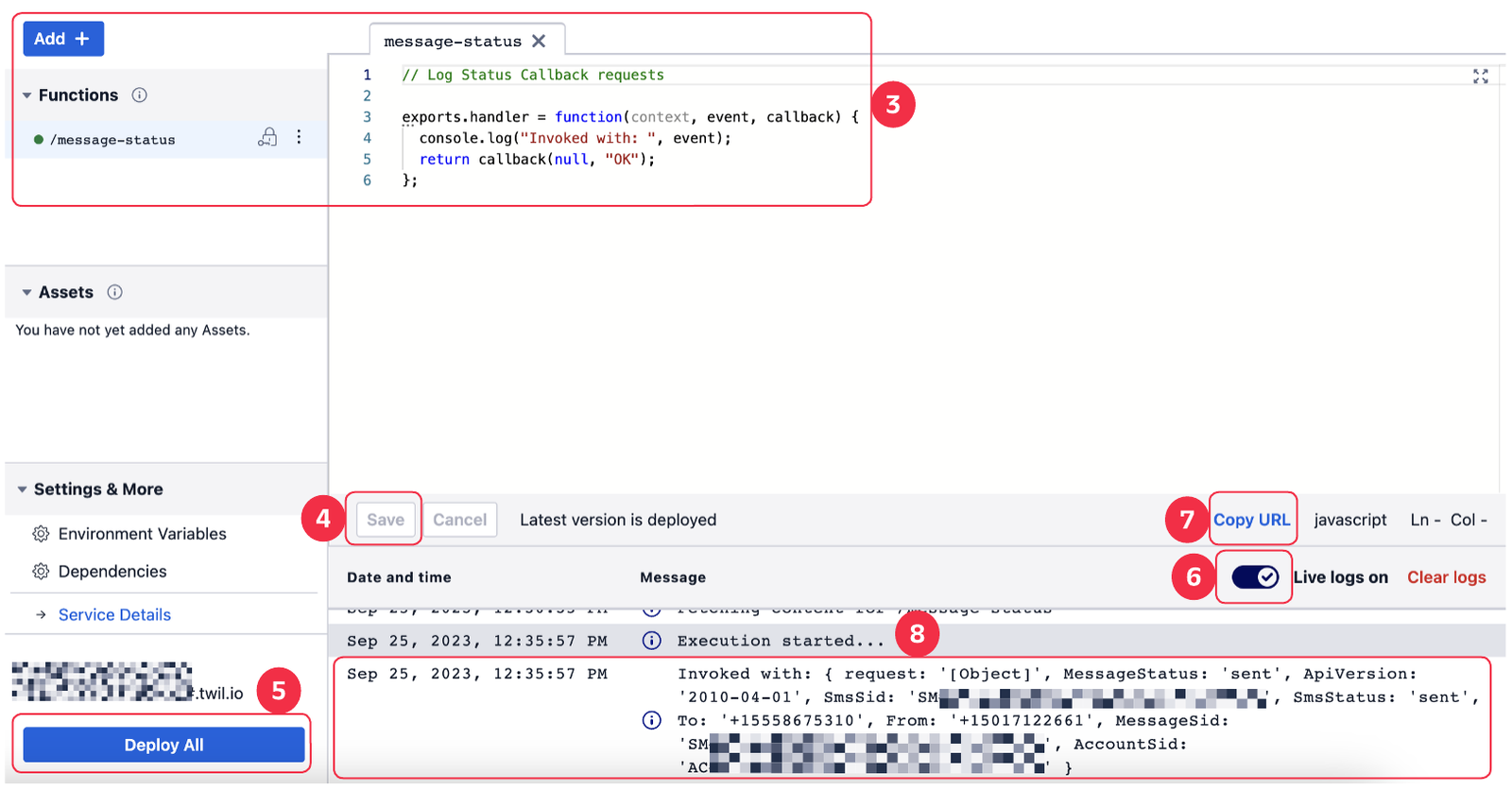 Track The Message Status Of Outbound Messages Twilio 6104