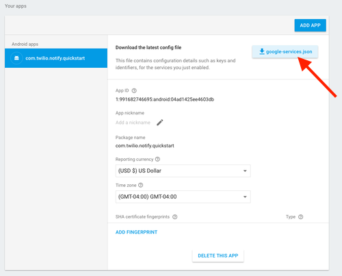 Notify Android Quickstart | Twilio