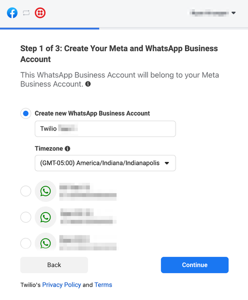 WhatsApp Self Sign-up with the Twilio Console | Twilio