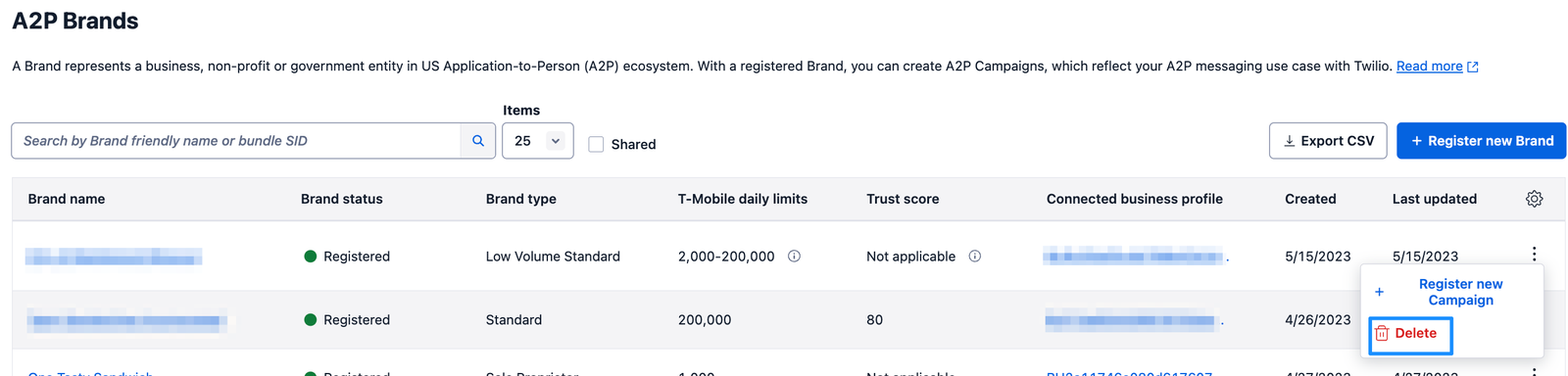 Troubleshooting your US A2P Brand | Twilio