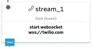 Studio - Fork Stream Widget | Twilio