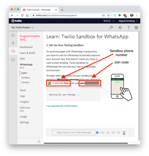Crear un chatbot de WhatsApp con Python, Flask y Twilio