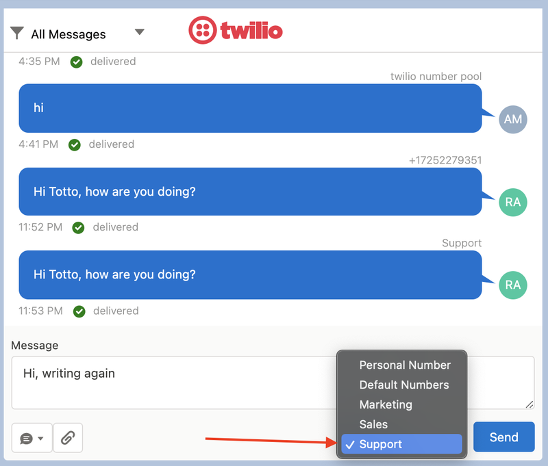 Setup Multiple Teams or Messaging Services | Twilio