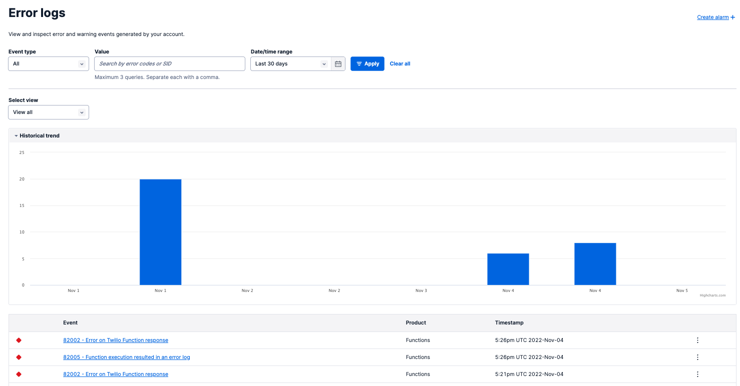 Debugging Tools | Twilio Debugging Tools | Twilio