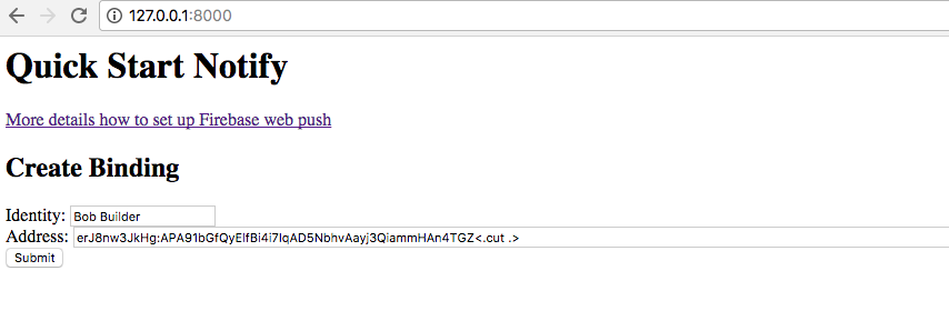 Web Push Quickstart Firebase And Twilio Notify Twilio
