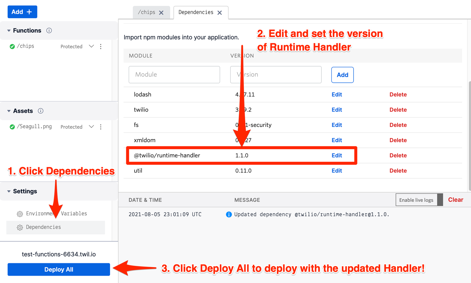 Runtime Handler | Twilio