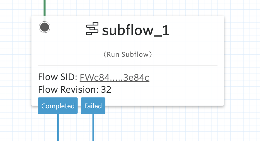 Studio - Run Subflow Widget | Twilio