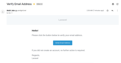 Uso de SendGrid como su transmisión de SMTP en Laravel PHP