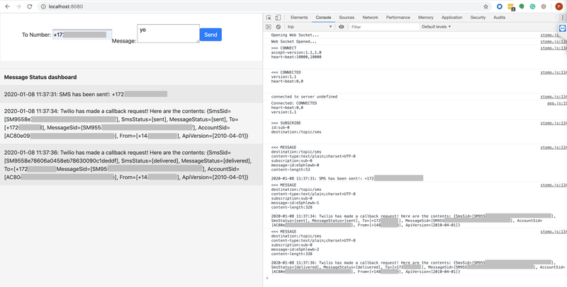 Send SMS in Your Spring Boot App